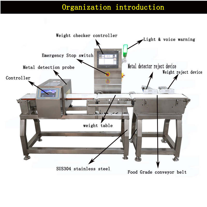 High Accuracy and Stability Check Weighing Scale With Siemens PLC And 7 ...