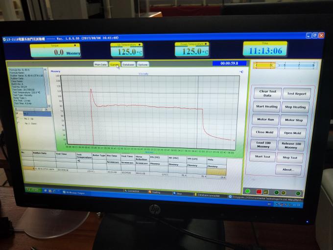 Digital Type Rubber Mooney Viscometer , Electronic Universal Tensile ...