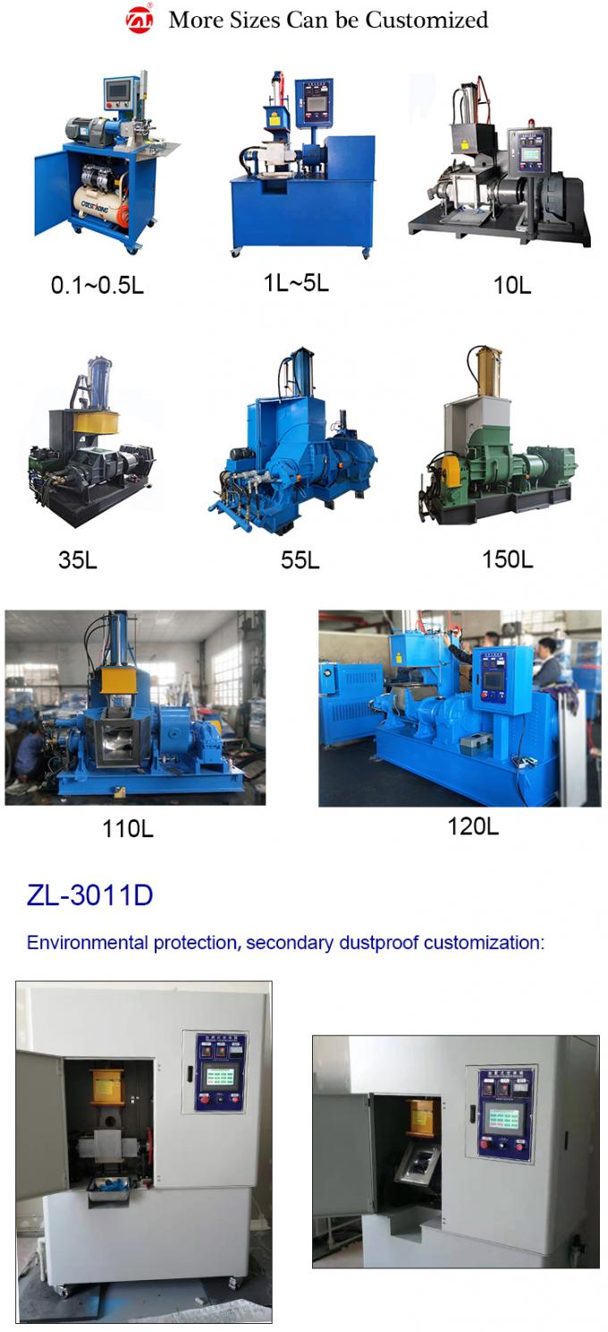 150L Dispersion Kneader / Internal Banbury Mixer With 2 Wing Tangential ...